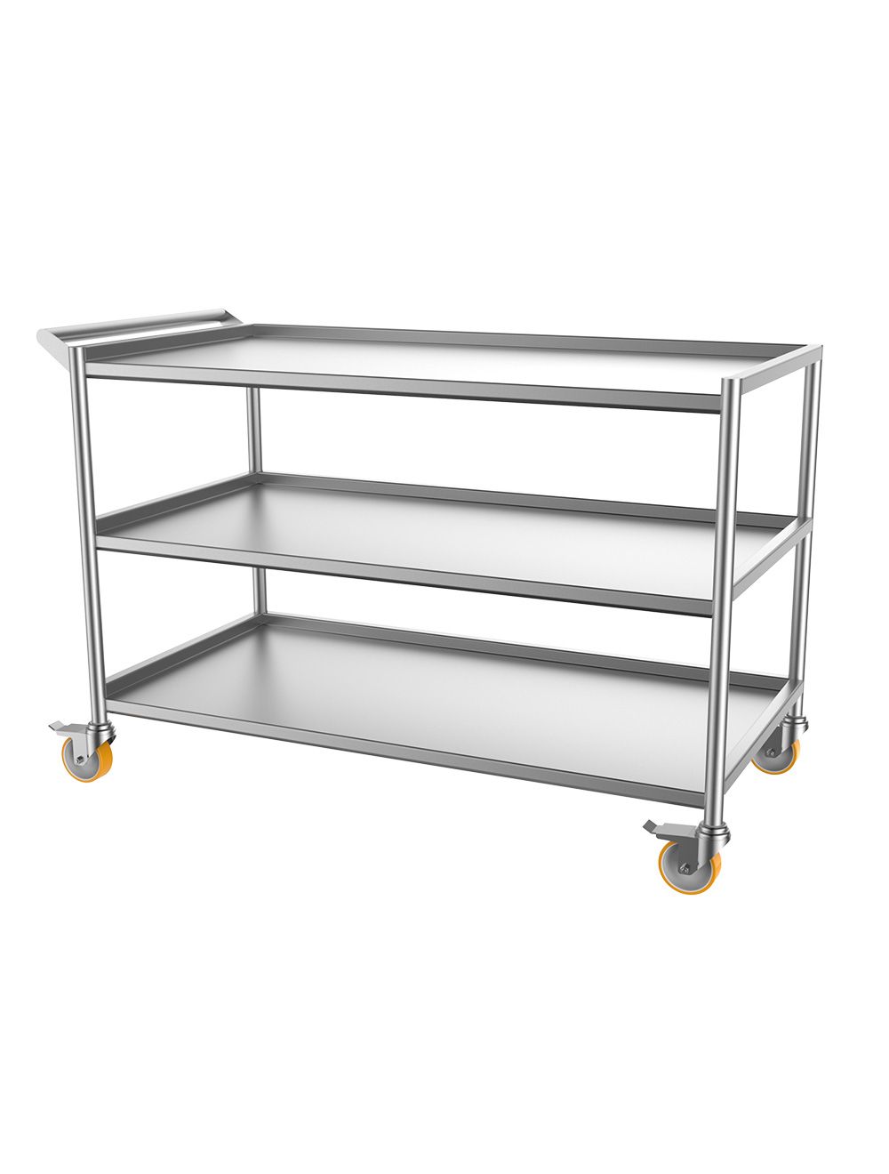 Stainless steel 3 tier theatre trolley