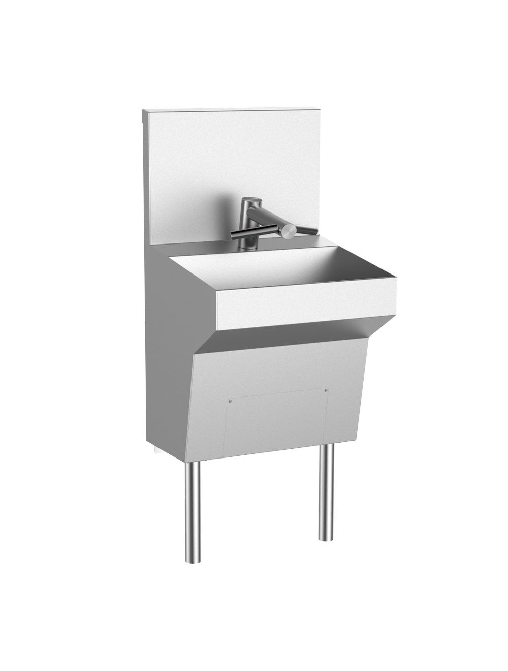 Stainless Steel Sink Featuring A Basin Mounted Dyson Airblade Wash+Dry ...
