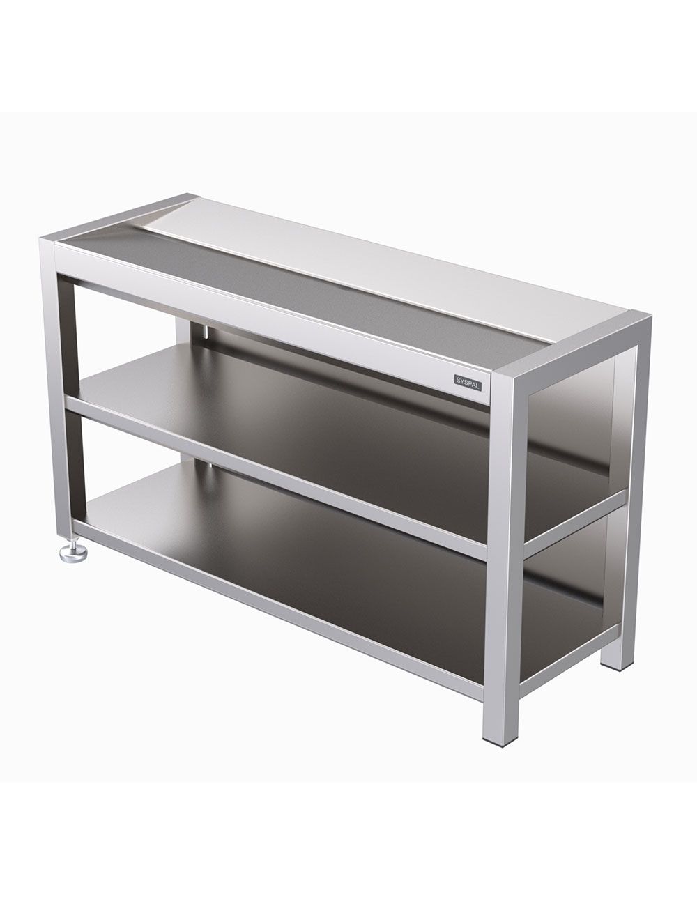 2 Tier changing room bench with rear cladding