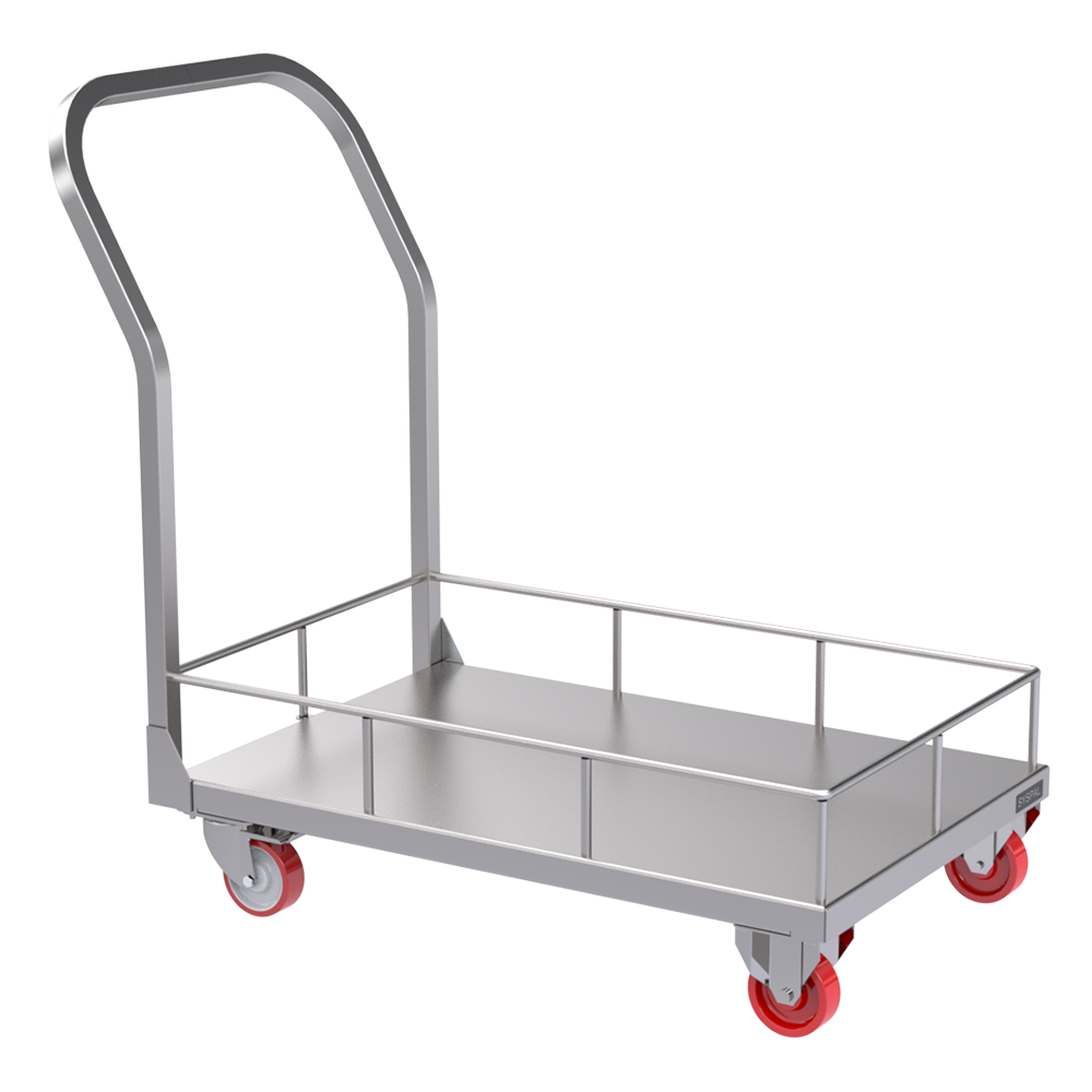 Rimmed Platform Trolley