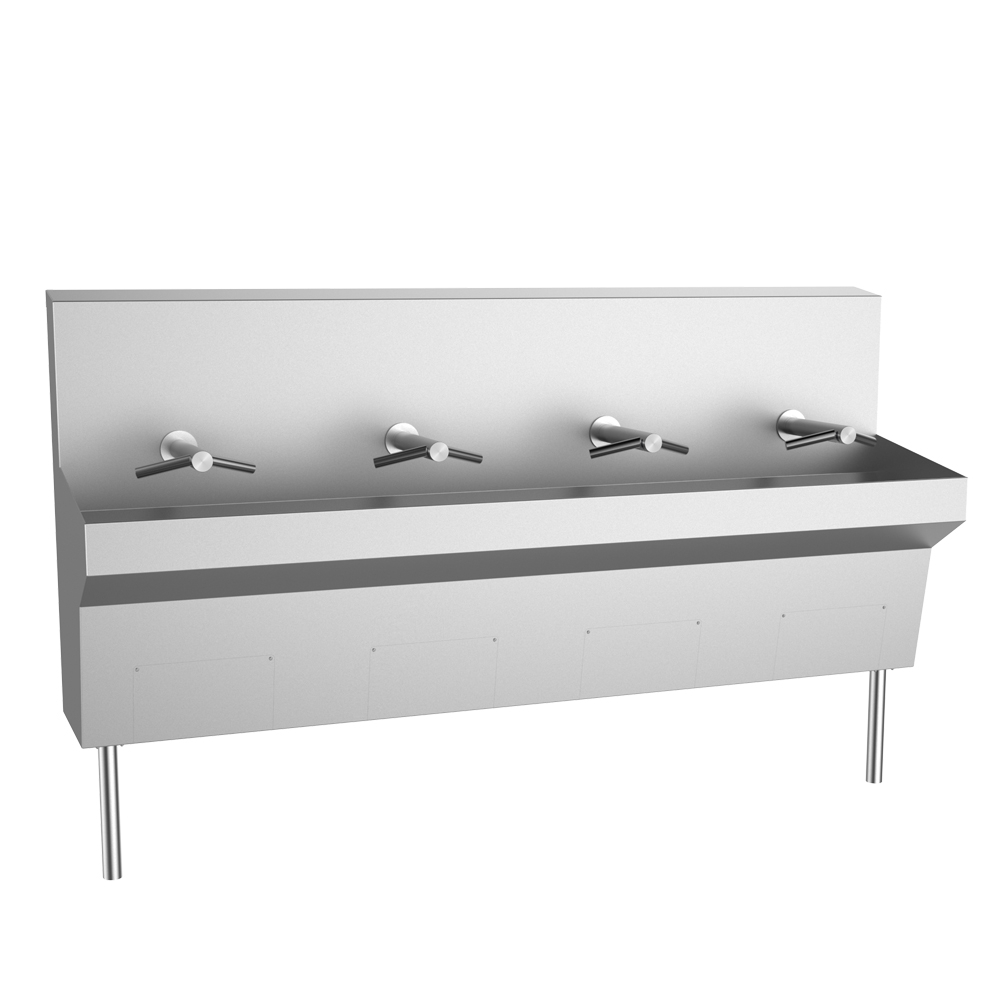 Wall Mounted Tap Stainless Steel Trough Sink Featuring the Dyson ...