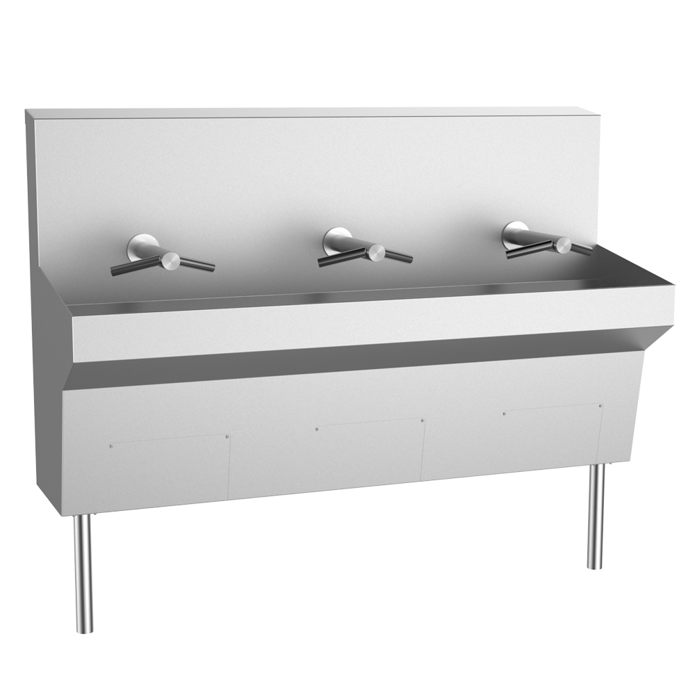 Wall Mounted Tap Stainless Steel Trough Sink Featuring the Dyson ...